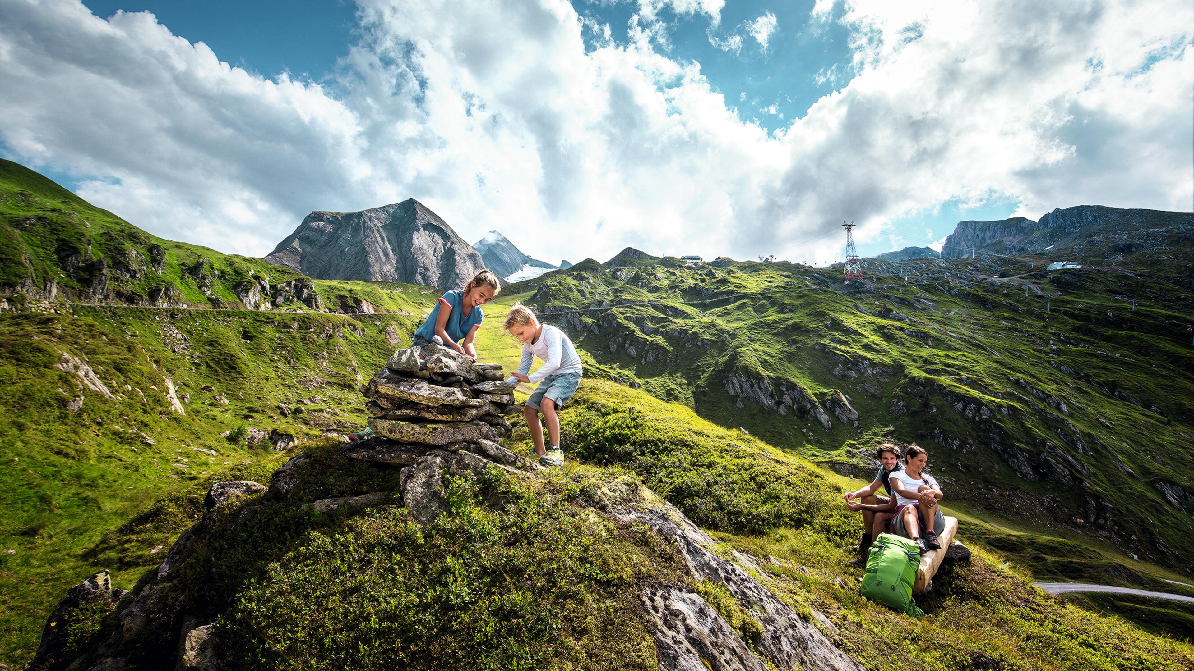 Wandern am Kitzsteinhorn in Kaprun, Österreich - Kitzsteinhorn