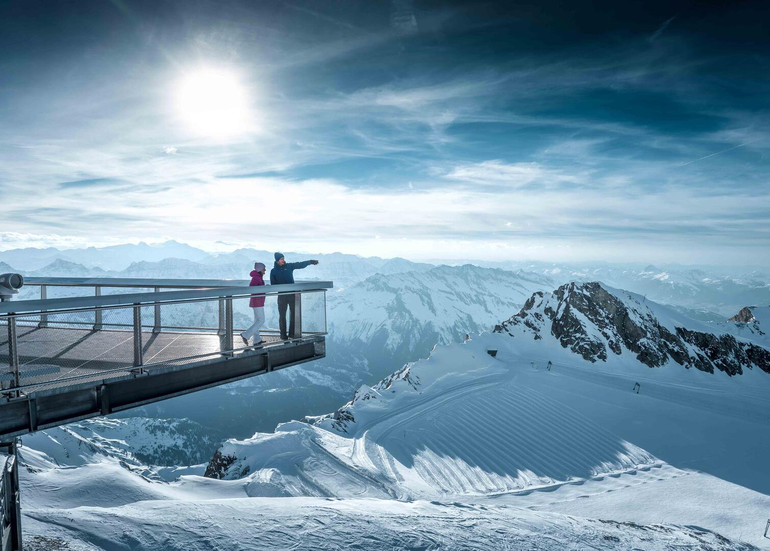 Viewing platforms at the Kitzsteinhorn in Zell am See – Kaprun ...