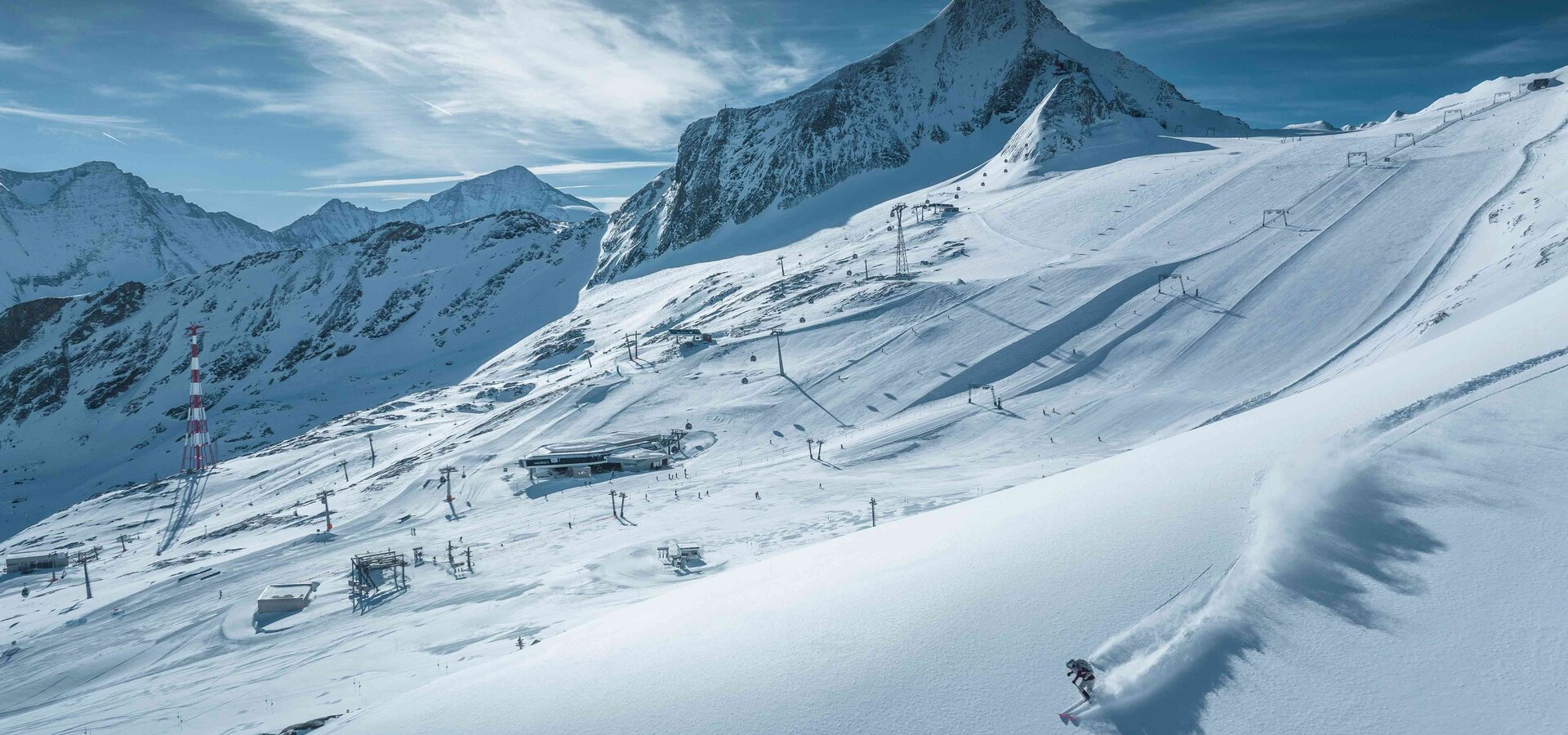 Gletscher Skigebiet Kitzsteinhorn in Kaprun, Österreich - Kitzsteinhorn
