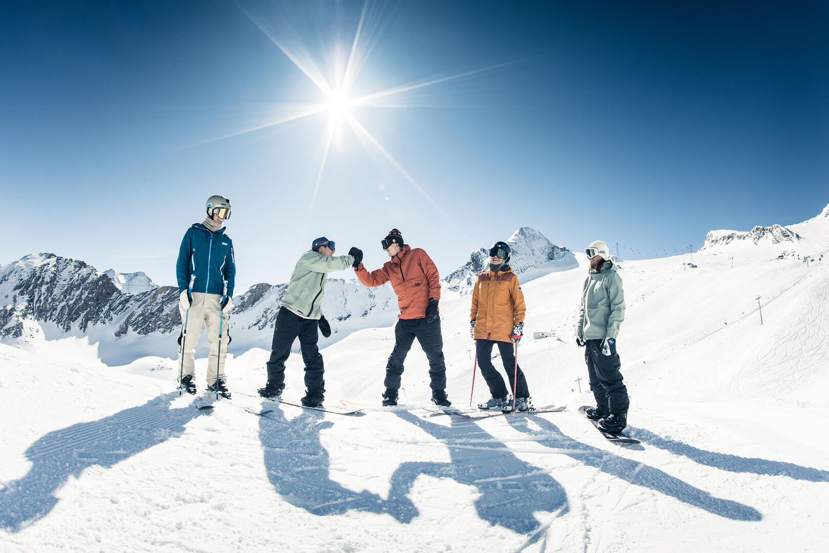Snowparks for freestylers at the Kitzsteinhorn in Kaprun - Kitzsteinhorn